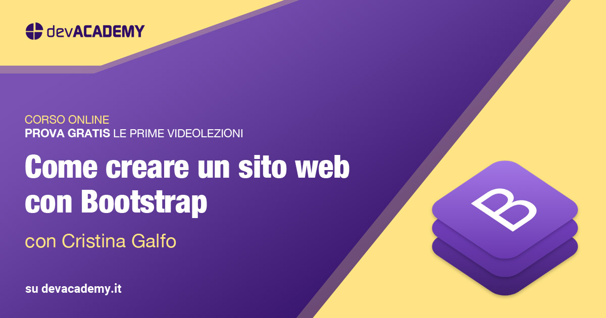 Come creare un sito web con Bootstrap | devACADEMY
